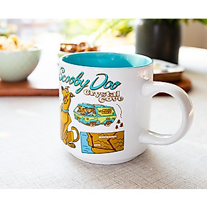 Silver Buffalo Scooby-Doo and the Gang Crystal Cove Ceramic Mug | Coffee Cup For Tea, Espresso, Cocoa | Holds 13 Ounces