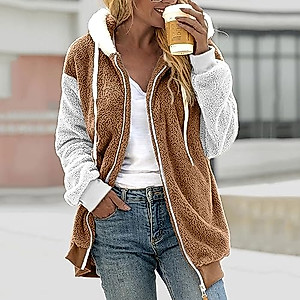 Womens rain Jacket with Hood Lined Jackets y2k no Hood Cardigan Sweaters Open Front Oversized Lantern Sleeve Plaid Chunky Waffle Knit Coat Outwear Women Crop Hoodie Hoodie Women Black Cute Hoodies