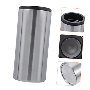 Alipis 1pc Vacuum Insulation Tank Beverages Water Bottle Convenient Bottle Cover Wine Chiller Beer Cooler for Cans Cola Insulated Mug Stylish Beer Bottle Cover Vacuum Cola Can