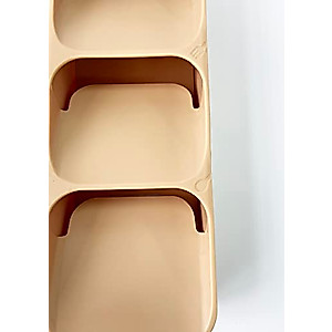 Compact Cutlery Silverware Organizer Kitchen Drawer Tray, Small, Nude Color