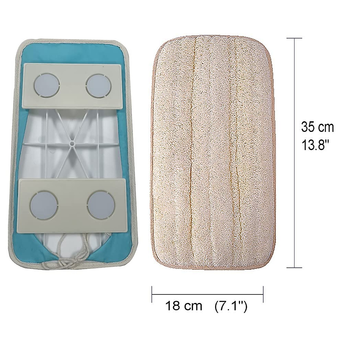 Back Scrubber for Shower, Hands-Free Natural Back Loofah for Shower