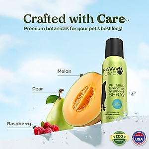 PAWFUME Premium Grooming Spray Dog Spray Deodorizer Perfume for Dogs - Dog Cologne Spray Long Lasting Dog Sprays - Dog Perfume Spray Long Lasting After Bath - Deodorizing Spray (Blue Ribbon, 2-Pack)