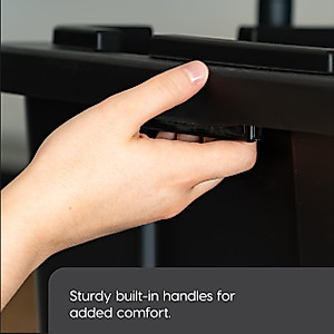 IRIS USA 27 Gallon Heavy Duty Truck Bed Toolbox Storage Tote Bins with Lids, 4 Pack - Made in USA, Tough Snap On Lid Stackable Industrial Rugged Tubs, Garage Organization, Reusable Box - Black