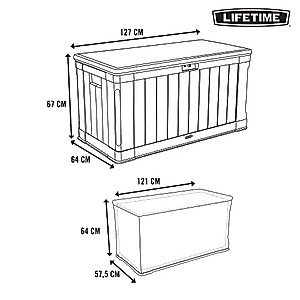 Lifetime 60089 Deck Storage Box, 116 gallon