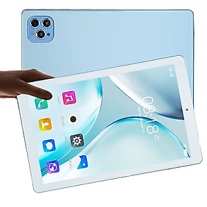 Pssopp Office Tablet, US Plug Business 100‑240V HD Tablet 8800mAh (Blue)