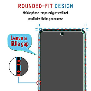 Slanku [3-Pack] Screen Protector for Xiaomi Redmi Note 10 Pro, Note 10 Pro Max Tempered Glass, 9H Hardness, AntiScratch, Bubble-Free, Case Friendly