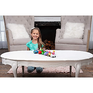 Peppa Pig Mini Buggies, 6 Pack Set - Peppa, George Pig, Zoe Zebra & Richard Rabbit in Fun Vehicles & Cars - Easter Toy Gift for Kids - Ages 2+