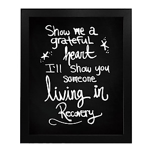 Show Me A Grateful Heart - Positive Quotes Inspirational Wall Decor Print, Motivational Wall Art For Living Room Decor Aesthetic, Home Decor, Office Decor, Dorm, or Bedroom Decor, Unframed - 11x14