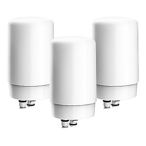 Slirceods Faucets Filter Cartridge BPA Free, Replacement for Brita® Faucet Filter - white (3Pack)