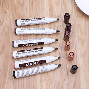 Youngy Furniture Repair Wood Cabinet Floor Touch Up Markers Scratch Filler Remover - Oak