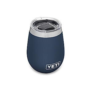 YETI Rambler 10 oz Wine Tumbler, Vacuum Insulated, Stainless Steel with MagSlider Lid, Navy