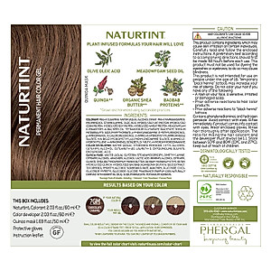 Naturtint 7GM Chocolate Caramel Permanent Hair Color (Pack of 1), Ammonia Free, Vegan, Cruelty Free, up to 100% Gray Coverage, Long Lasting Results (Packaging may vary)