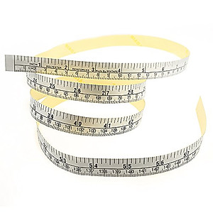 WIN TAPE Workbench Ruler Adhesive Backed Tape Measure 60inch 152cm (Left to Right - Inch/cm)