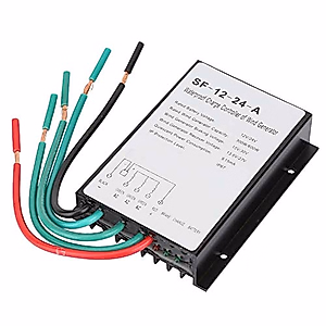 Fafeicy Wind Turbine Controller, SF-12-24-A 12V/24V Waterproof Wind Turbine Generator Charge Controller Regulator, Dynamo for Solar Street Lights, Courtyard Lights