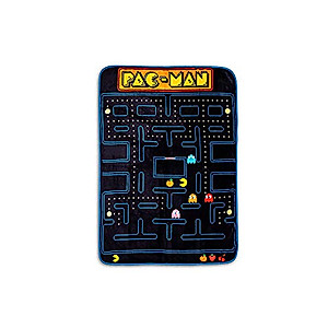 Pac-Man Maze Throw Blanket | Cozy Fleece Blanket | Super Soft Lightweight Blanket | 45 x 60 Inches