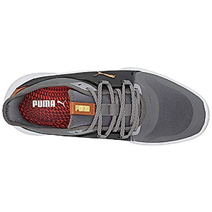 PUMA mens Ignite Fasten8 Golf Shoe, Quiet Shade-gold-puma Black, 10 US