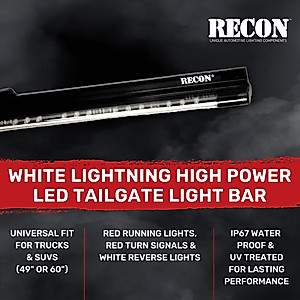 Recon 26416 60" Tailgate Bar - Fits Most Full-Sized Trucks and SUV's