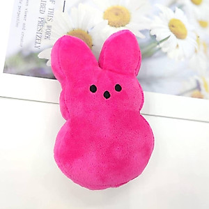 Easter Rabbit Stuffed Plush Bundle, 5.85in/15cm, Soft Plush Bunny Animal Doll, Cute Bunny Gift, Toys, Easter Decorations, 6 Color Pack