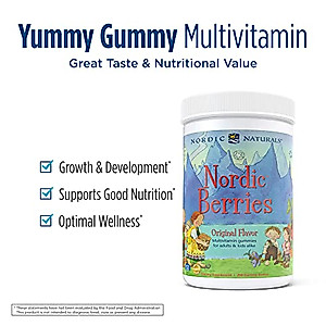 Nordic Naturals Nordic Berries, Citrus - 200 Gummy Berries - Great-Tasting Multivitamin for Ages 2+ - Growth, Development, Optimal Wellness - Non-GMO, Vegetarian - 50 Servings