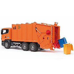 Bruder 03560 Scania R-Series Garbage Truck - Orange