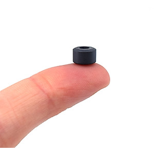 Teak Tuning Apex 71D Urethane Fingerboard Wheels, New Street Shape, 7.7mm Diameter, Ultra Spin Bearings - Made in The USA - Forged Grey Colorway