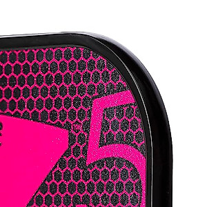 ONIX Graphite Z5 Pickleball Paddle (Graphite Carbon Fiber Face with Rough Texture Surface, Cushion Comfort Grip and Nomex Honeycomb Core for Touch, Control, and Power), Pink