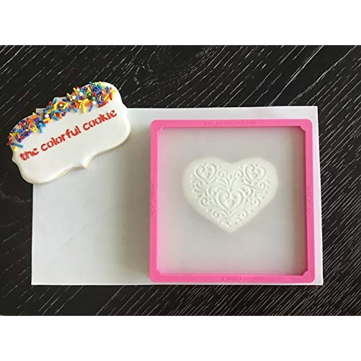 Grafix Food-Safe Plastic Frosted, 12 x 12”, Pack of 4 – Reusable .005” Thick Translucent Film, Perfect for Sugar Craft Stencils, Cookie and Cake Decorating, Chocolate Work (K05FCP1212-4)