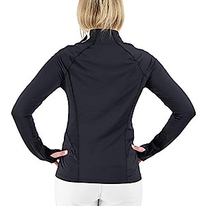 Obermeyer Womens Discover 1/4 Zip Top, Black, Large