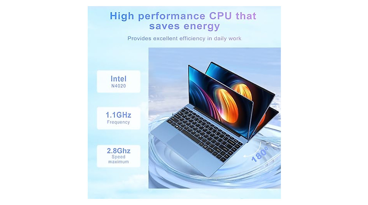 WOZIFAN 14-Inch Laptop with Windows 11 - Powerful & Portable