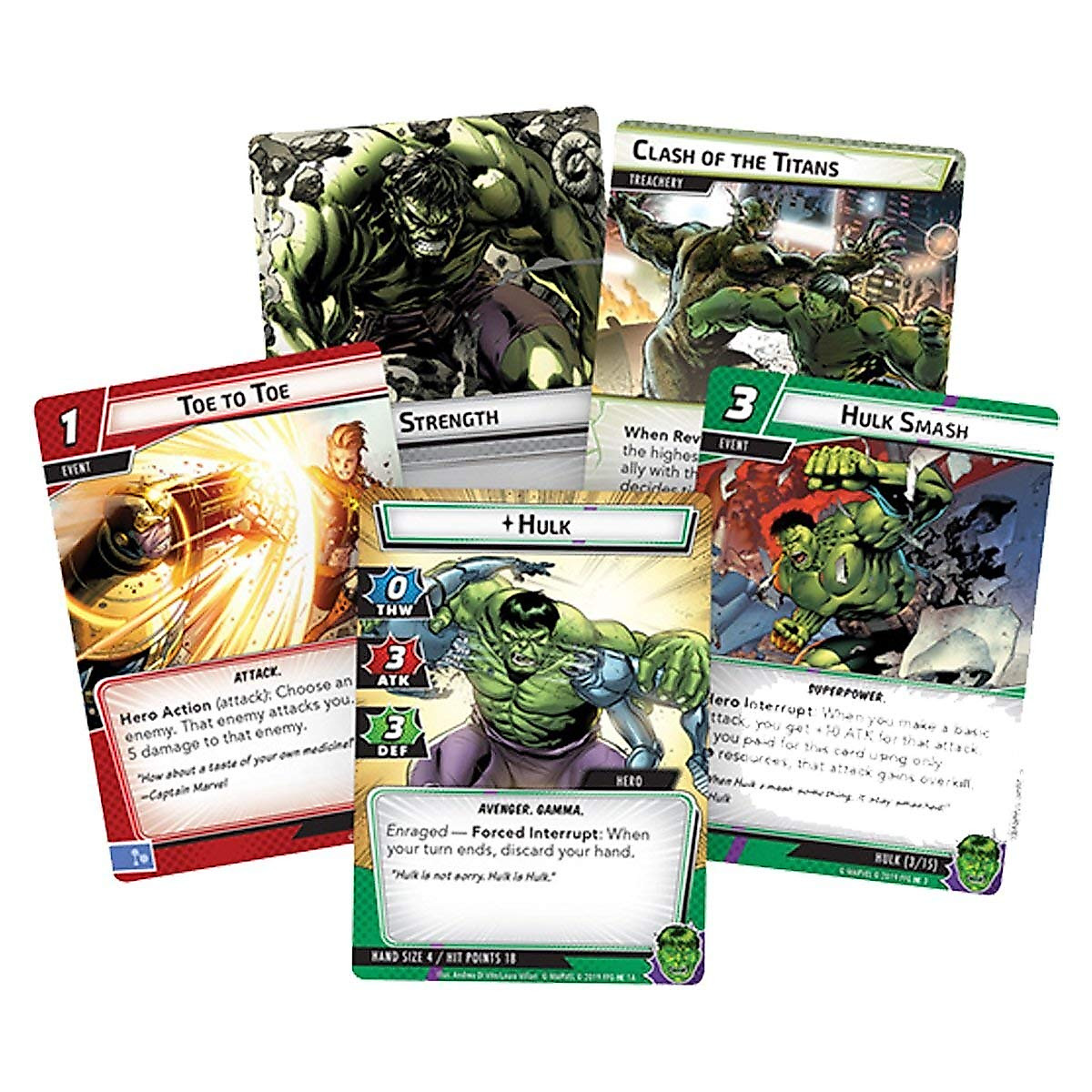 Marvel Champions The Card Game Hulk HERO PACK - Superhero Strategy Game, Cooperative Game for Kids and Adults, Ages 14+, 1-4 Players, 45-90 Minute Playtime, Made by Fantasy Flight Games