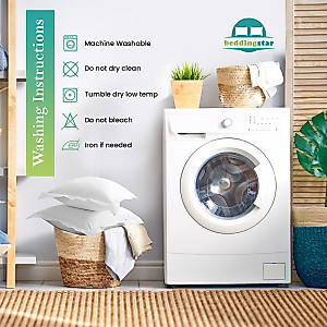 Queen Pillow Shams Set Of 2 PC 100% Egyptian Cotton White Pillow Shams Queen Size 20x30 Pillow Cases 600 Thread Count Soft Skin Friendly Cushion Cover Decorative Queen Size Bed Pillow Covers Set