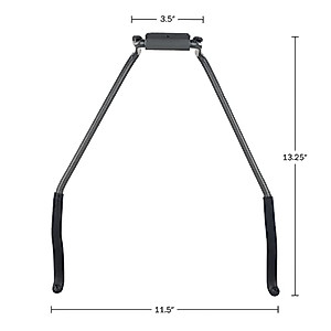 Stalwart Bike Wall Mount Set of 2 - EVA Foam Padded Bicycle Hooks - Flip-Up Garage Bicycle Rack Pair with 50lbs Capacity Each (Pack of 1)