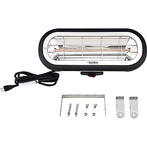 Global Industrial Infrared Patio Heater, Wall/Ceiling Mount, 1500W, 120V