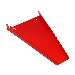 JSP Manufacturing Red & Black 16 Tool Standard Wrench Holder Wrench Organizer 2 Pack | Storage Rack Tray Tool Holder