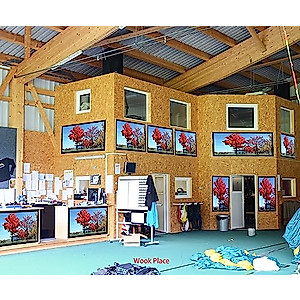 Medog 11x17 9x15 Picture Frame Black Poster Frame Set of 1 Display Photos 11x17 Without Mat or 9x15 With mat Picture Frame in Black 17x11 15x9 Picture Frame (P1L BA)