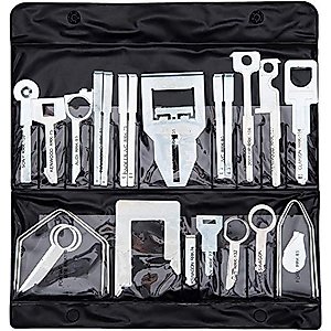 Keple 38 Pcs Car Radio Release Keys Set Vehicle Panel Stereo Removal Trim Tool Kit Compatible with Audio GPS CD Player Radio Head Unit Navigation Installation Disassembly Tools | Pack of 38