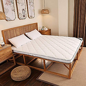 Hotel Thicken Folding Mattress, 3e Coconut Palm Mattress Pad Orthopedic Coir Sleeping Mat Firm Feel Quiet Tatami Guest Bed-8cm Twin