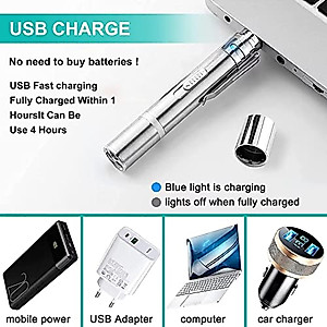 Cowjag Cat Toys, Laser Pointer with 7 Adjustable Patterns, USB Recharge Laser, Long Range and 3 Modes Training Chaser Interactive Toy, Dog Laser Pen Toy