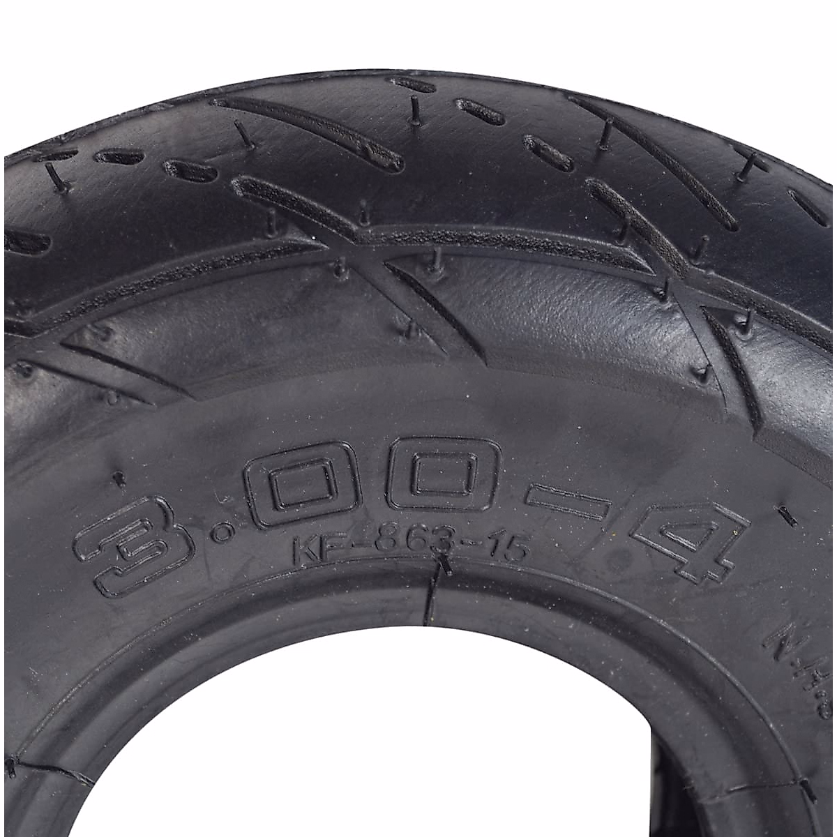AlveyTech 3.00-4 (10"x3", 260x85) Pneumatic Tire - Replacement for Razor, Minimoto, MotoTec, Schwinn, EVO, Electric Scooter, Mini Bike, Hand Trucks, Go-Kart & More - 3.00-4 Tire and Wheel