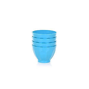 Mintra Home Unbreakable Bowls and Trays (Bold Collection), Turquoise, Small Bowl 4pk - 250ml (8oz),