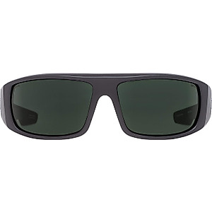 SPY Logan Matte Black ANSI Rx Happy Gray Green