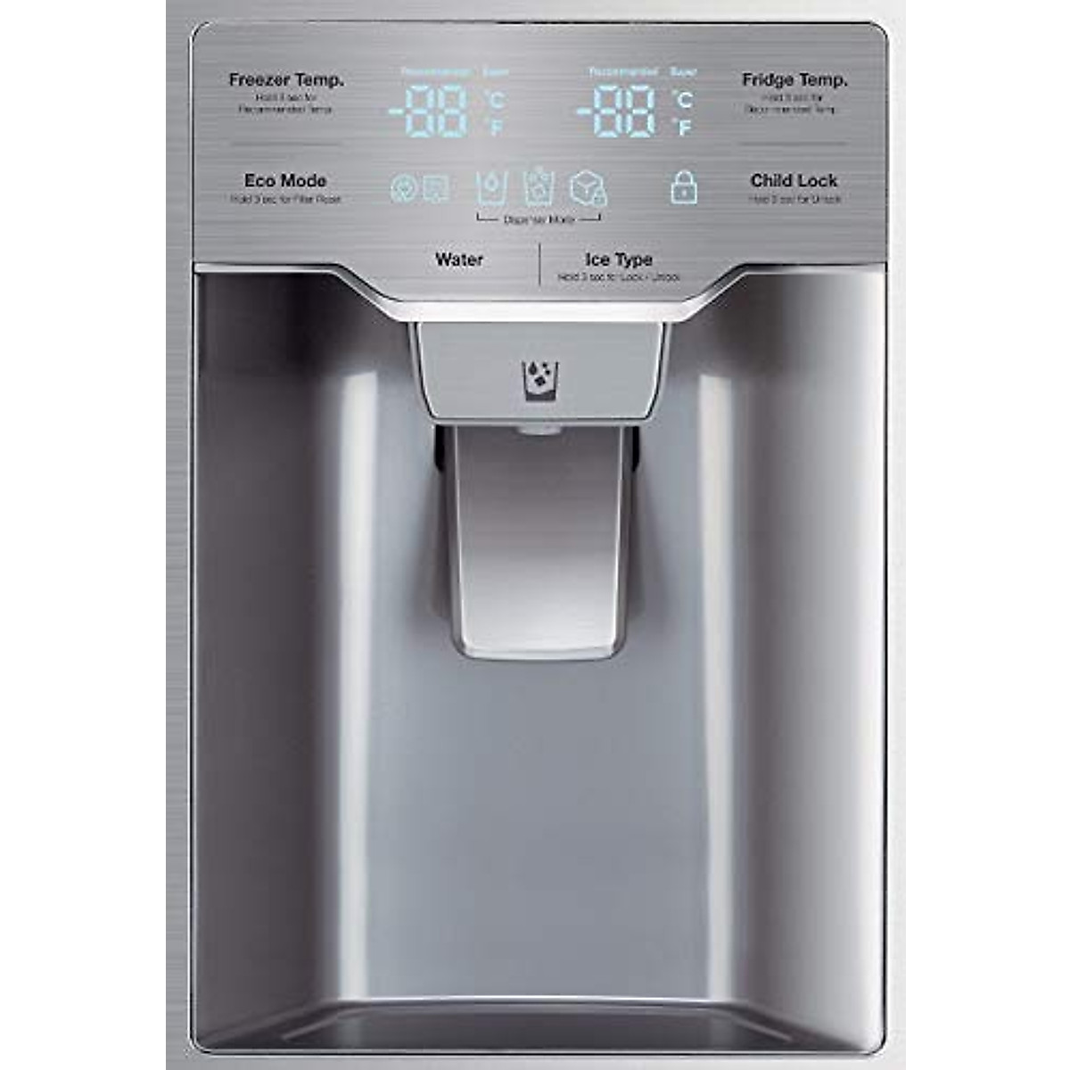 Winia WFRSY22D2W Side Mounted Refrigerator, 20 Cu.Ft, White