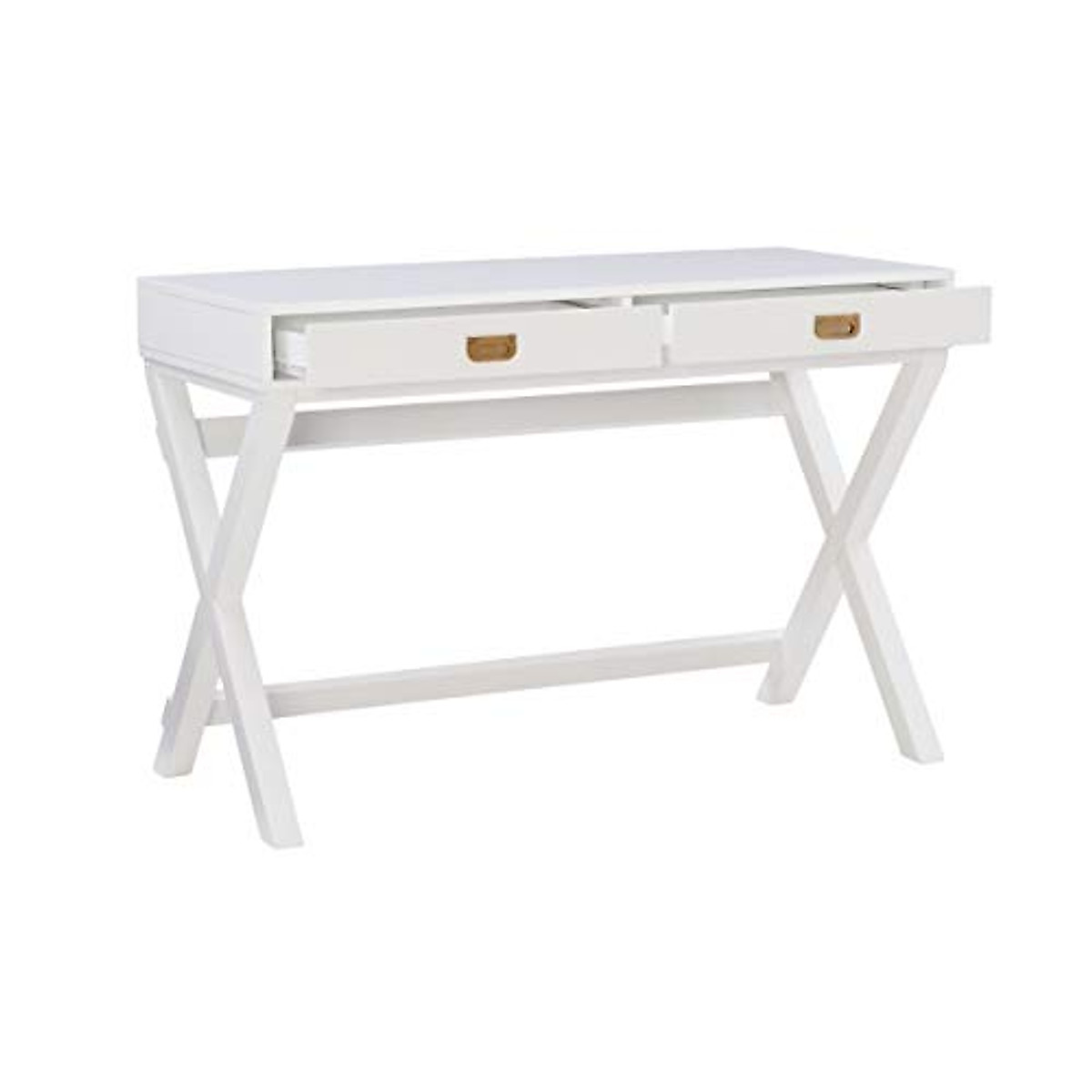 Linon Desk, White, 44"W x 20"D x 30"H