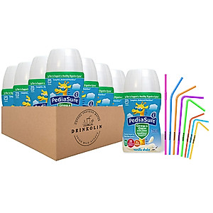 Pediasure Nutritional Grow & Gain Shake with Fiber and Immune Support, Vanilla (8 fl oz) 8pack