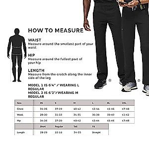 FIGS Axim Cargo Scrub Pants for Men – Black, L