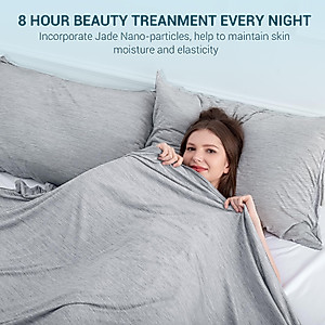 Elegear Revolutionary Cooling Blanket King Absorbs Heat to Keep Body Cool for Night Sweats, Arc-Chill3.0 Cool Fiber Q-Max>0.5 for Hot Sleepers, Lightweight Summer Cold Blankets for Sleeping 108" x 90"