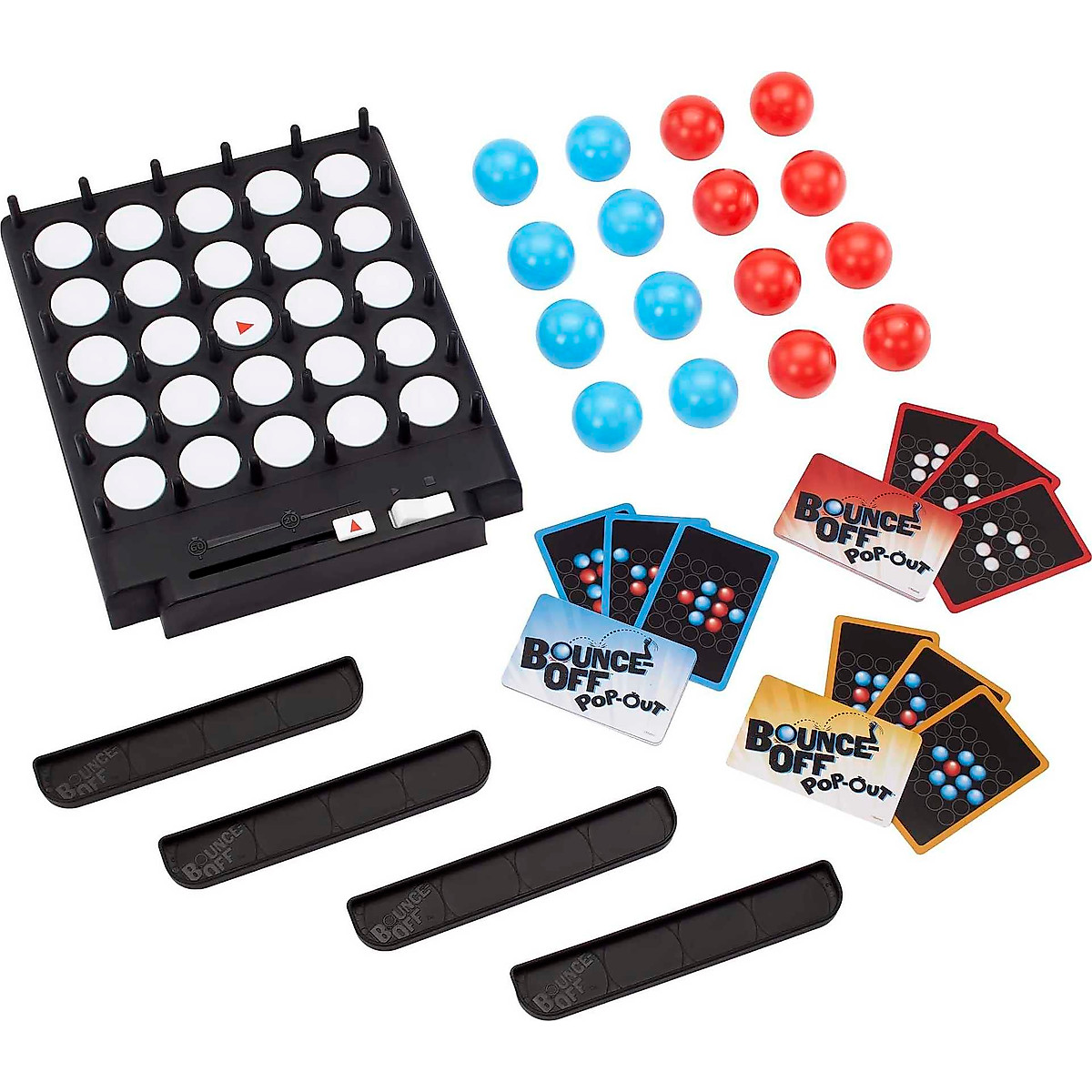 Mattel Games Bounce-Off Pop-Out Party Game for Kids, Adults and Family Night, Bounce Fast or Balls Go Flying for 1-4 Players