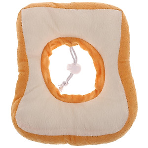 Mipcase Cute Neck Adjustable Puppy Toast After Surgery, Elizabeth Design Cat Lovely Bread Cats S Kitten/to Cone: Stop Soft Size for Soft- Cones Bite Collar: with