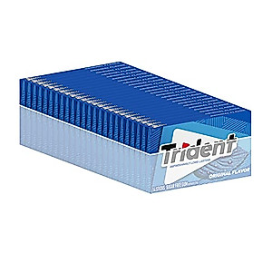 Trident Original Flavor Sugar Free Gum, 14 Pieces (Pack of 24) (336 Total Pieces)