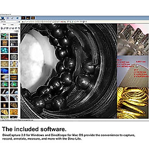 Dino-Lite USB Digital Microscope AM7115MZTL - 10x - 140x Optical Magnification, Measurement, Polarized Light